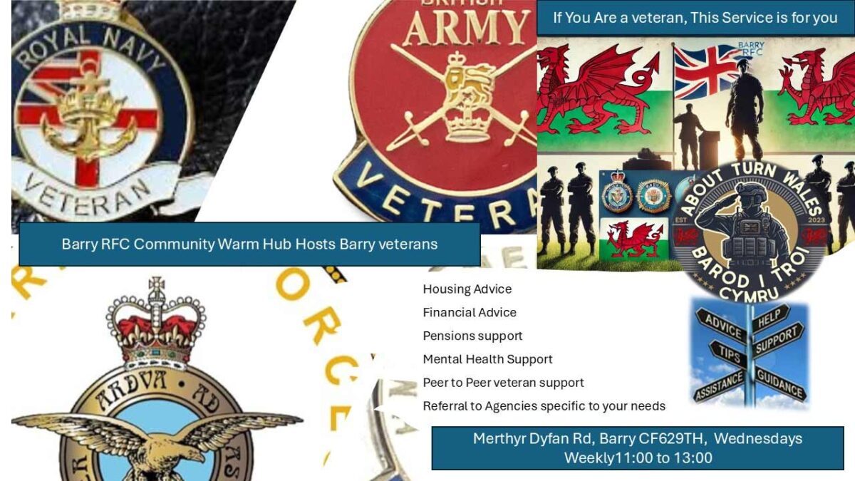 Barry RFC Community Warm Hub – About Turn Wales
